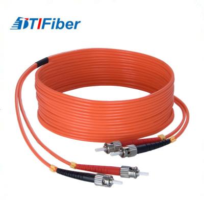 China Durable Fiber Optic Patch Cables ST-ST-MM-OM3 Simplex Duplex 1~144 Multi Fibers for sale