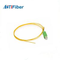 China 0.9mm Simplex Fiber Optic Pigtail LC SC FC ST Single Mode 9/125um Jumper for sale