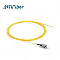 China 0.9mm Simplex Fiber Optic Pigtail LC SC FC ST Single Mode 9/125um Jumper for sale