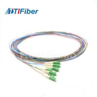China Fiber Optic Pigtail Single Mode SC APC 12 Color 3m 900um PVC LSZH Zipcord for sale