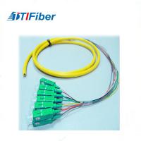 China Singlemode 0.9mm SC Simplex Fiber Pigtails Patch Cords With SC APC Male Connector for sale