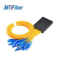 China FTTX System Fiber Optic Audio Cable Splitter SC/UPC 1x32 Mini PLC Coupler for sale