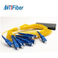 China Connector SC/UPC Digital Optical Cable Splitter 2.0mm 1.5M 1X8 ABS Module for sale