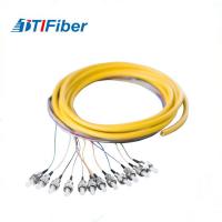 China 0.9mm Simplex Pigtail Fibra Optical LC SC FC ST Singlemode / Multimode Jumper For Couples for sale