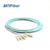 China Custom Various Type Fiber Optic Pigtail LC/SC/FC/ST OM3 Multimode for sale