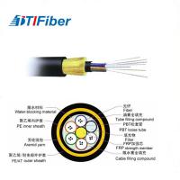 China Non Metallic ADSS Fiber Optic Cable 6 12 Core 120m Span High Fibre Density Aerial for sale