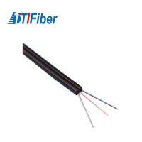 China FTTH Drop Fiber Optic Cable Single Mode 2.0x5.0mm Steel Wire FRP Strength Member Indoor Outdoor for sale
