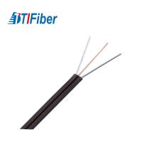 China FTTH Drop Fiber Optic Cable Single Mode 2.0x5.0mm Steel Wire FRP Strength Member Indoor Outdoor for sale