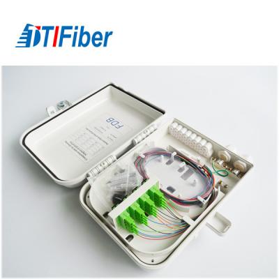 China FDB FTTH 16 Cores Fiber Optic Distribution Box Outdoor PLC Wall Mounted 220x80x300mm for sale