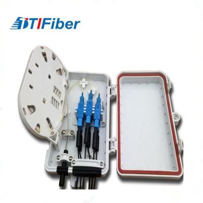 China FTTH Optical Fiber Distribution Box with 6-48 Port Options for Wall-Mounted Installation for sale