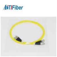 China FC to FC Duplex Single Mode Fiber Optic Patch Cable 9/125um Low Insertion Loss SGS Approved for sale