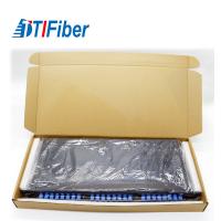China Rack Mounted Outdoor Fiber Termination Box 24 Cores 1U SC Connector Cold Rolled Steel for sale