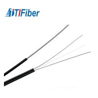 China Flat Bow Type Ftth Optical Fiber Cable Outdoor G652d G657A LSZH for sale