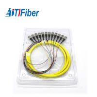 China Singlemode Optical Fiber Pigtail 12 Cores Simplex ST Excellent Mechanical Endurance for sale