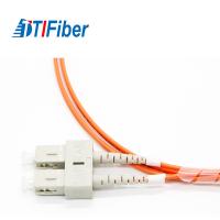 China SC to LC Duplex Multimode Fiber Optic Patch Cable 62.5/125 OM1 PVC LSZH 3m for sale