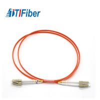 China Multimode Fiber Optic Patch Cable 62.5/125 OM1 LC to LC Duplex Low Insertion Loss for sale