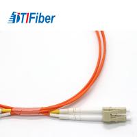 China Multimode Fiber Optic Patch Cable 62.5/125 OM1 LC to LC Duplex Low Insertion Loss for sale