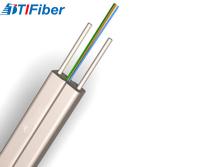 China FTTH Indoor Fiber Optic Cable 1 2 4 Core with KFRP Strength Member 2.5x4.0mm LSZH Sheath for sale