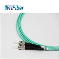 China OM3 50/125 Duplex Multimode Fiber Optic Patch Cord FC to SC Aqua 3m for sale