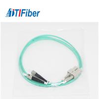 China OM3 50/125 Duplex Multimode Fiber Optic Patch Cord FC to SC Aqua 3m for sale