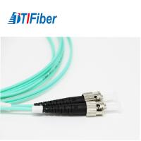 China Aqua Fiber Optic Patch Cord FC to LC Duplex Multimode OM3 50/125 1-144 Fibers RoHS for sale