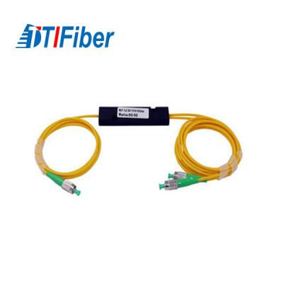 China Low Insertion Loss Optical Audio Splitter 1x2 1x64 With Or Without Connectors for sale