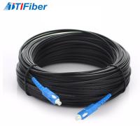 China Indoor FTTH Drop Cable Fiber Optic Patch Cord Singlemode 9/125μm with SC LC ST FC Connector -40°C to +70°C for sale