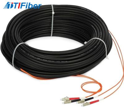 China Indoor FTTH Drop Cable Fiber Optic Patch Cord Singlemode 9/125μm with SC LC ST FC Connector -40°C to +70°C for sale