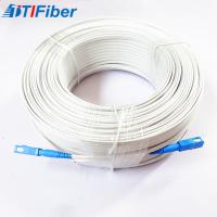 China Indoor FTTH Drop Cable Fiber Optic Patch Cord Singlemode 9/125μm with SC LC ST FC Connector -40°C to +70°C for sale