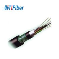 China Armored Fiber Optic Cable GYTA53 4-144 Core Single Mode Stranded Loose Tube 14.5mm for sale