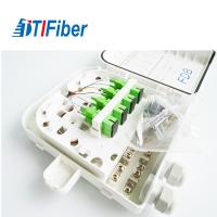 China FTTH IP65 8 Ports Wall Mount Fiber Distribution Box 1x8 Steel Tube Mini Splitter for sale