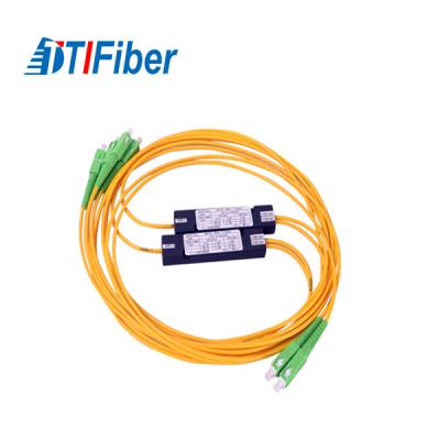 China FTTH PLC Fiber Optic Splitter ABS Box Type Low PDL Wide Operating Wavelength for sale