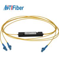 China 1X2 LC APC Fiber Optic PLC Splitter ABS Box type PLC Splitter Singlemode for sale