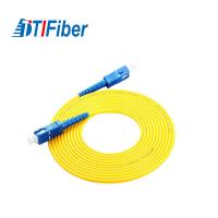 China 0.9mm 2.0mm Diameter Fiber Optic Patch Cord Single Mode SC SC For Networking for sale