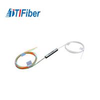 China Steel Tube Type Optical Cable Splitter 1x2 Without Connector Customized Length for sale