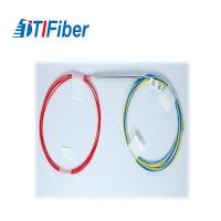 China Steel Tube Type Optical Cable Splitter 1x2 Without Connector Customized Length for sale