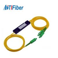 China ABS Type PLC Fiber Optic Splitter Singlemode 1x2 for FTTX Systems 1260-1650nm for sale