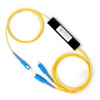 China FBT 1x2 & 2x2 PLC Fiber Optic Splitter 1310/1550nm Steel Tube Type for FTTX Systems for sale