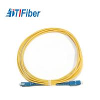 China Single Mode Fiber Optic Patch Cord SC/UPC to SC/UPC 2.0mm LSZH PVC OFNP 9/125um for sale
