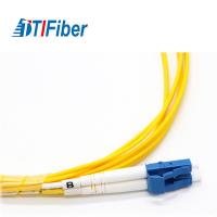 China LC-LC Single Mode Duplex Fiber Patch Cable 9/125um Low Back Reflection for sale
