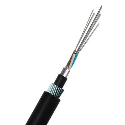 China GYTA33 Armoured Fiber Optic Cable 24 Core Underwater Loose Tube Steel Wire Armor for sale