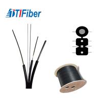 China Flat Bow Type Ftth Fiber Optic Cable G652d G657A LSZH 4 Core Copper CCA CCS Conductor for sale