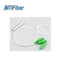 China Steel Tube PLC Fiber Optic Splitter 1x8 1x4 1x2 SC APC Connector 1260-1650nm for sale
