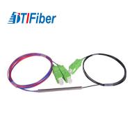 China Steel Tube PLC Fiber Optic Splitter 1x8 1x4 1x2 SC APC Connector 1260-1650nm for sale