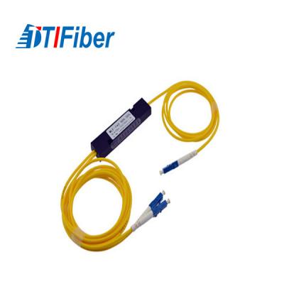 China FBT 1x2 2x2 Fiber Optic PLC Splitter 1310/1550nm 0.9mm ABS Type for FTTX Systems for sale