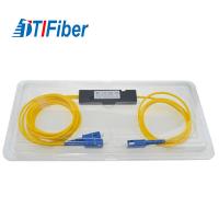 China FBT 1x2 2x2 Fiber Optic PLC Splitter 1310/1550nm 0.9mm ABS Type for FTTX Systems for sale