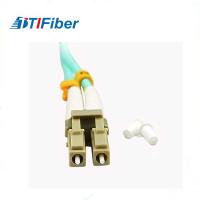 China LC OM3 Duplex Fiber Optic Patch Cord 2.0mm Multimode 50/125 Fiber Cable for sale