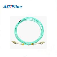China LC OM3 Duplex Fiber Optic Patch Cord 2.0mm Multimode 50/125 Fiber Cable for sale