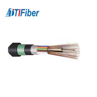 China GYTA53 Double Sheath Armoured Direct Buried Fiber Optic Cable 6-144 Cores for sale