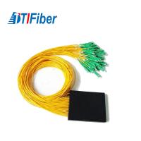 China UPC/APC Polish PLC Fiber Optic Splitter Customized Splice Pigtailed ABS Module for sale